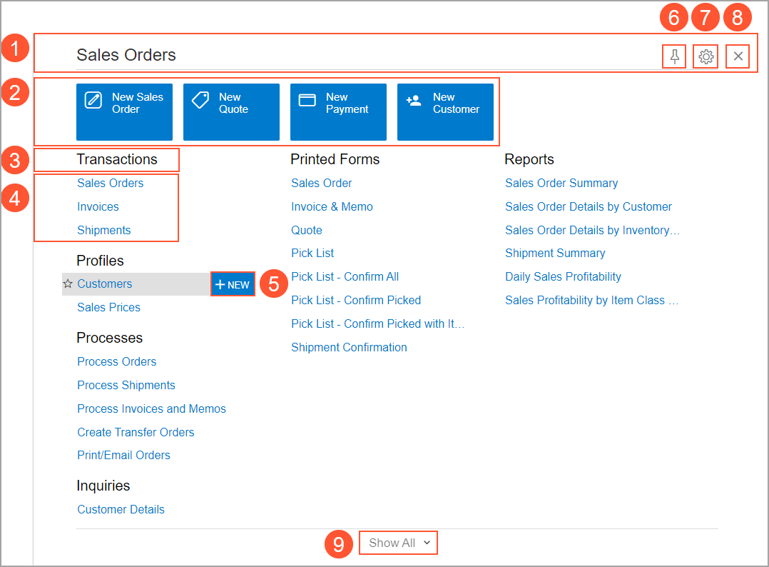 The Acumatica ERP UI: Workspaces