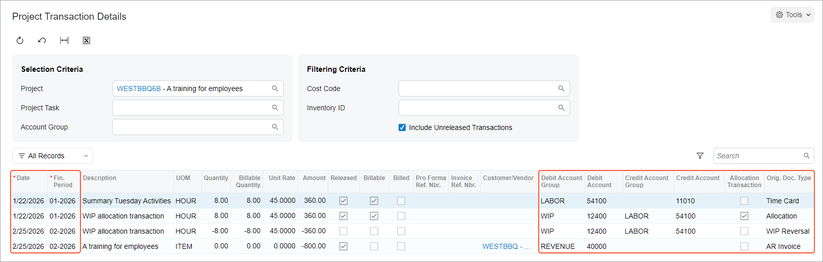 WIP Costs in Fixed-Price Projects: Process Activity