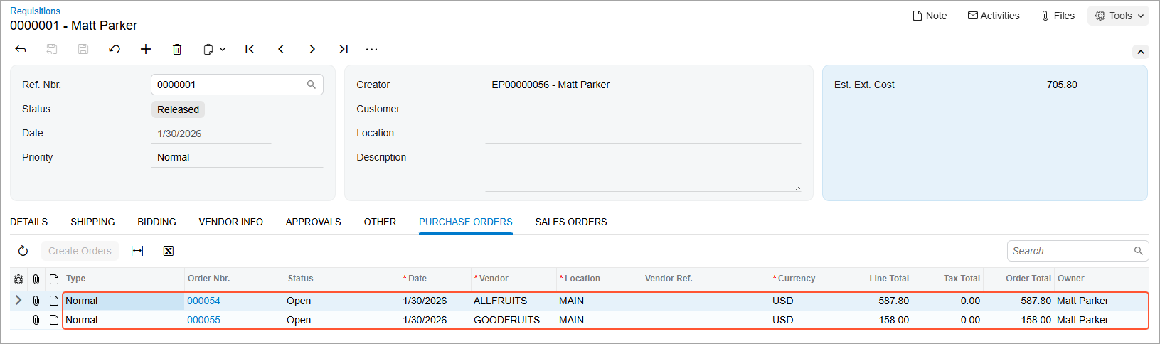 Purchase Requests and Requisitions: To Process Customer Requests