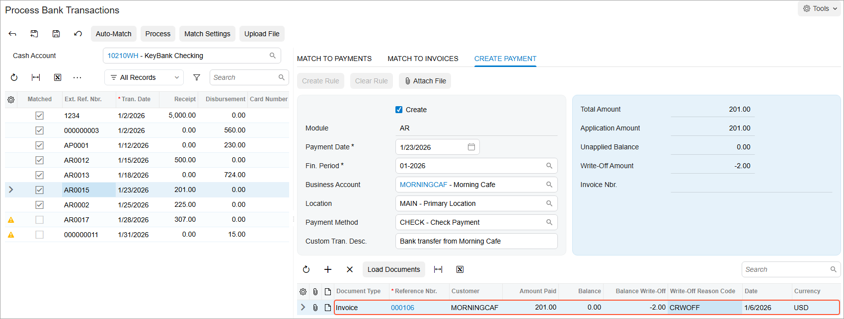 Bank Reconciliation: To Process a Bank Statement in OFX Format (Part 1)