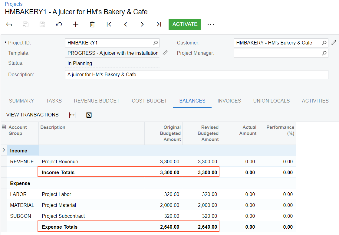 Project Quotes: To Process a Project Quote Based on an Opportunity